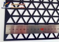 China Triangle Hole Black Perforated Aluminum Mesh 2440mm 1220mm for sale