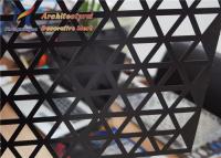 China Triangle Hole Black Perforated Aluminum Mesh 2440mm 1220mm for sale