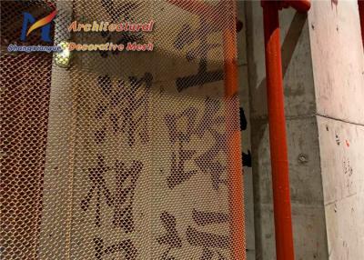 China 2.0mm Golden 316 Stainless Steel Wire Mesh Restaurant Metal Coil Drapery for sale