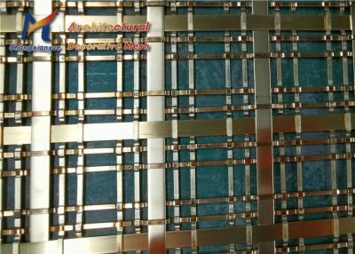 China Decorative Brass Mesh Ceiling Partitions Architectural Woven Wire Mesh for sale