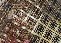 China Decorative Brass Mesh Ceiling Partitions Architectural Woven Wire Mesh for sale