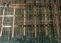 China Decorative Brass Mesh Partitions Space dividers Architectural Woven Wire Mesh for sale
