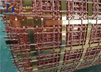 China 10mm Architectural Woven Wire Mesh Brass Copper Wire Mesh Screen for sale