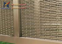 China 10m Crimped Metal Woven Wire Mesh Panels Tearoom Dividers for sale
