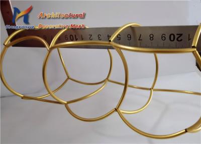 China Circular Tube Ring Mesh Curtain 3.0mm 201 Stainless Steel for sale
