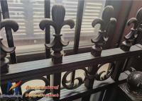 China Black Wrought Iron Garden Fence Panels 16 Gauge Welded Wire Mesh for sale