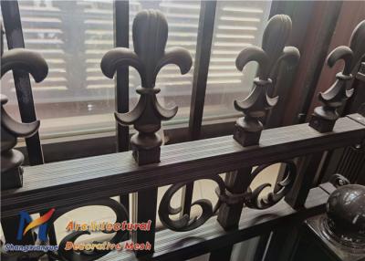 China Black Wrought Iron Garden Fence Panels 16 Gauge Welded Wire Mesh for sale