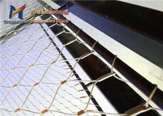 China 316 Stair Path Balustrade Stainless Steel Cable Net With Sleeves for sale