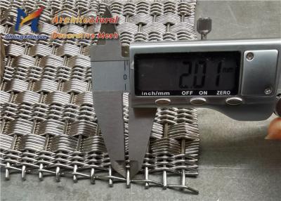 China Commercial Building Elevator Mesh Interior Partitions Wall Covering Ss304 for sale