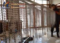 China Flexible Aluminum Chain Curtains Anodised Decorative Ceilings Wall Window Screen for sale