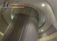 China Plain 2.0mm Aluminum Chain Curtains Anodised Surface Treatment for sale