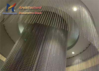 China Plain 2.0mm Aluminum Chain Curtains Anodised Surface Treatment for sale