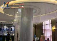 China Plain 2.0mm Aluminum Chain Curtains Anodised Surface Treatment for sale