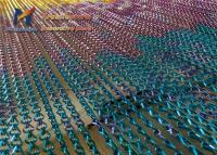 China Anodised Aluminum Chain Link Curtain Colour Decorative Curved Dividers for sale