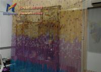 China Anodised Aluminum Chain Link Curtain Colour Decorative Curved Dividers for sale