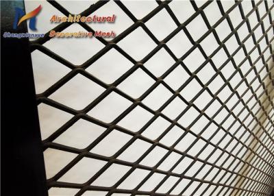 China 1.0mm Mild Steel Expanded Mesh Car 4s Shop Dividers Lacquered Black Frame for sale