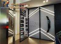China 1.0mm Mild Steel Expanded Mesh Car 4s Shop Dividers Lacquered Black Frame for sale