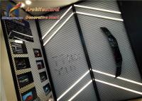 China Lacquered Black Decorative Expanded Metal Mesh Bmw Car Shop Partitions Display Board for sale