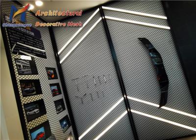 China Lacquered Black Decorative Expanded Metal Mesh Bmw Car Shop Partitions Display Board for sale
