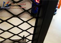 China Lacquered Black Decorative Expanded Metal Mesh Bmw Car Shop Partitions Display Board for sale