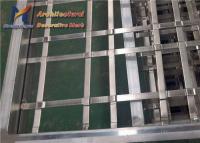 China Hollow Square Double Crimped Architectural Woven Wire Mesh Aluminium Hall Partitions for sale