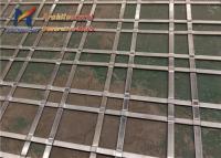 China Double 1*2mm Architectural Woven Metal Mesh Frame Aluminium Ceilings Dividers for sale