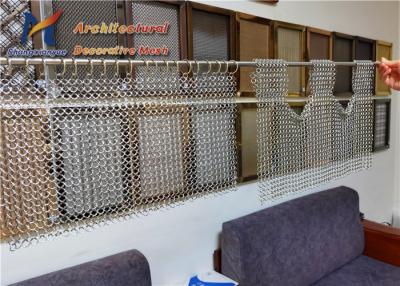China Room Dividers Chainlink Ring Mesh Curtain Stainless Steel 304 1.2mm for sale