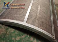 China Arc Frame Decorative Architectural Woven Wire Mesh Electrolytic Polishing Crimped for sale