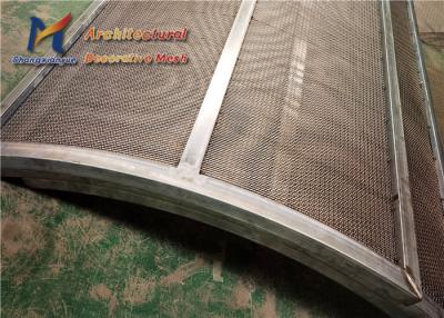 China Arc Frame Decorative Architectural Woven Wire Mesh Electrolytic Polishing Crimped for sale