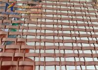 China Arc Frame Decorative Architectural Woven Wire Mesh Electrolytic Polishing Crimped for sale