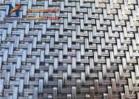 China Upscale Decorative 4m Architecture Metal Mesh Space Partitions Replace Bamboo Weaving for sale