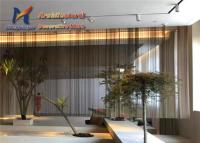 China 0.8mm Decorative Partition Coil Drapery Mesh Foshan Funiture Exhibition Hall Dividers for sale
