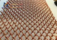 China 0.8mm Decorative Partition Coil Drapery Mesh Foshan Funiture Exhibition Hall Dividers for sale