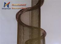China Wave Type Coil Drapery Mesh Exhibition Hall Metal Dividers Aluminium for sale