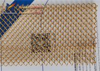 China Wave Type Coil Drapery Mesh Exhibition Hall Metal Dividers Aluminium for sale