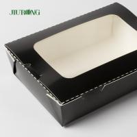 China Waterproof Greaseproof Kraft Take Out Containers PE Coating Food Box 5000 Pcs for sale