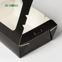 China Waterproof Greaseproof Kraft Take Out Containers PE Coating Food Box 5000 Pcs for sale