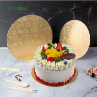 China Food Grade Round Cake Board Base 10 Inch 12 Inch White BRC FSC Certified for sale