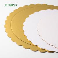 China Anti Water Hexagon Mini Cake Board Grey Food Grade Paper 50pcs for sale
