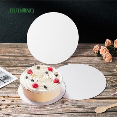 China LFGB Disposable Cake Board Round Pad Golden Drum Cake Plates for sale