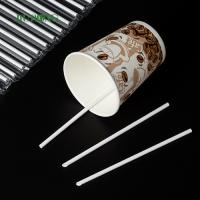 China Reusable 8mm Kraft Paper Boba Straws 200mm Biodegradable for Juice Coffee for sale
