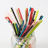 China Bandy Recyclable Christmas Paper Straws For Cold Drink for sale
