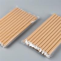 China Biodegradable Drinking Paper Straw 6*197mm 8*230mm Non Toxic Custom Logo for sale