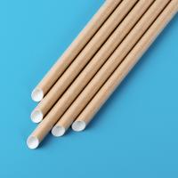 China Biodegradable Drinking Paper Straw 6*197mm 8*230mm Non Toxic Custom Logo for sale
