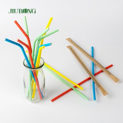 China Bio Custom Straight Paper Drinking Straw For Coffee Boba Tea for sale