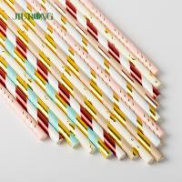 China Commercial Biodegradable Kraft Paper Straw For Christmas Party for sale