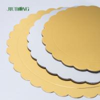 China Golden Biodegradable Disposable Cake Board Holder 12-14 Inch for sale