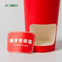 China Custom Biodegradable Paper Cups 500ml Water Based Flexo Printing for sale