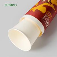 China Custom Biodegradable Paper Cups 500ml Water Based Flexo Printing for sale