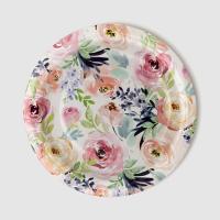 China Embossing Biodegradable Paper Plates Thanksgiving Day Party Supplies Tableware for sale